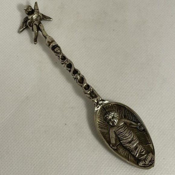 Dining | Very Antique And Rare Silver Spoon Of Our Lord Jesus Christ As ...